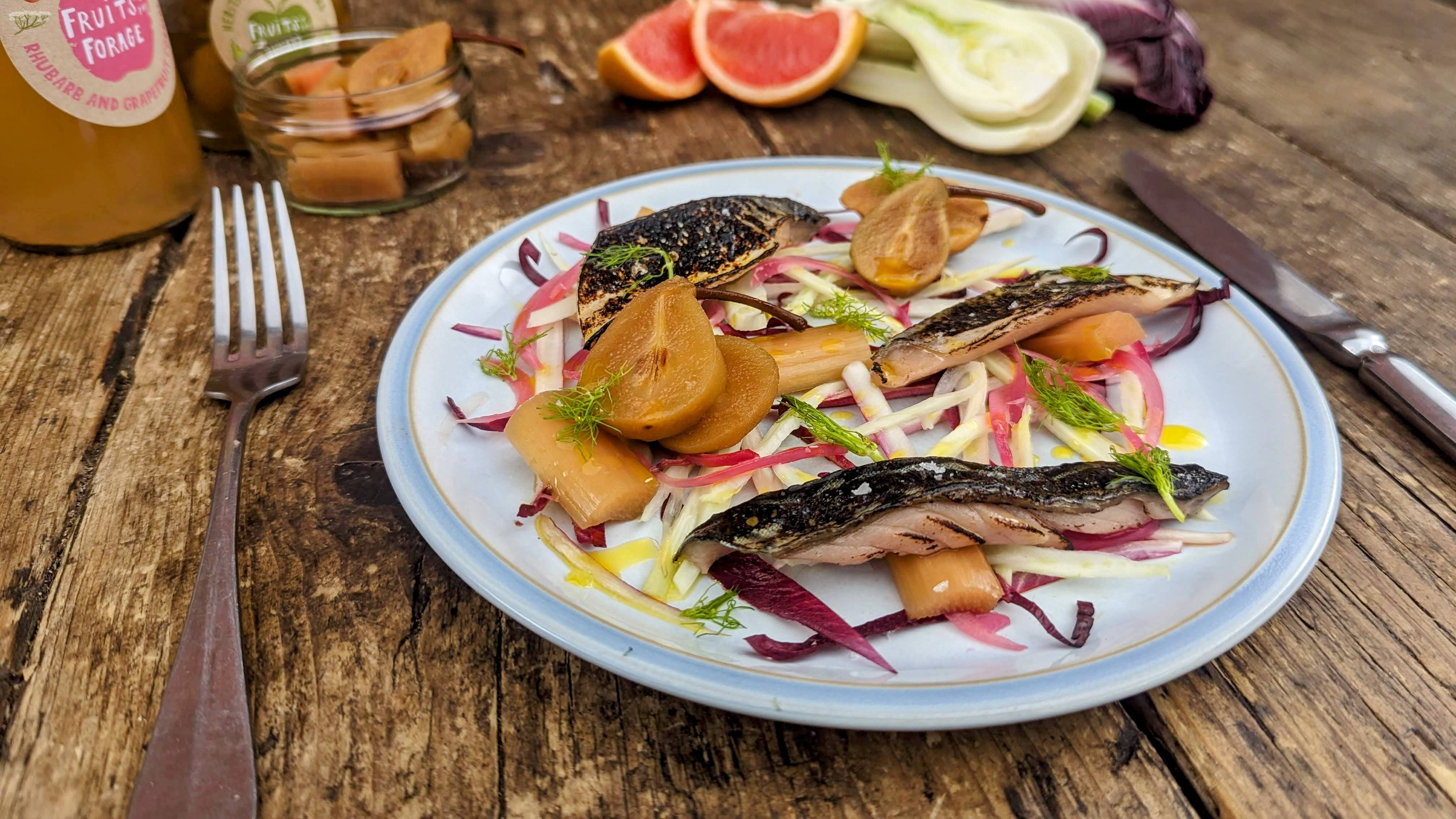 Mackerel; soused then scorched – fruitsoftheforage